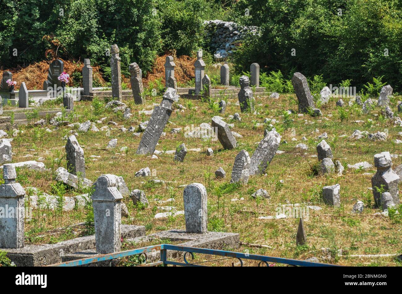 Old abandoned cemetery in Montenegro Stock Photo - Alamy