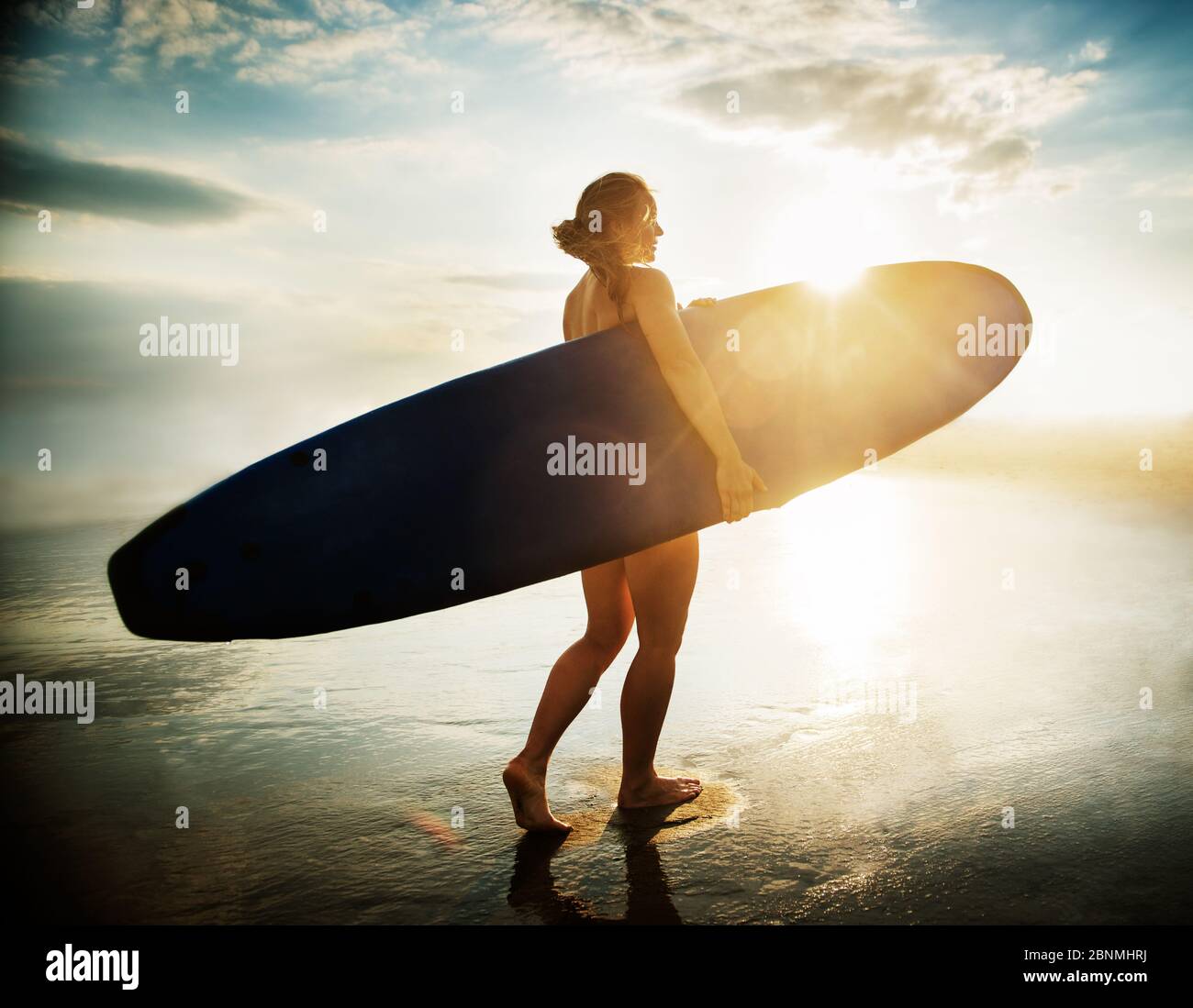 Surfer girl bikini hi-res stock photography and images - Alamy