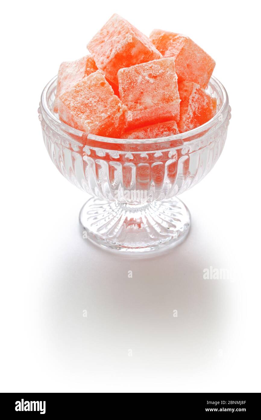 homemade turkish delight lokum, rose flavor Stock Photo - Alamy