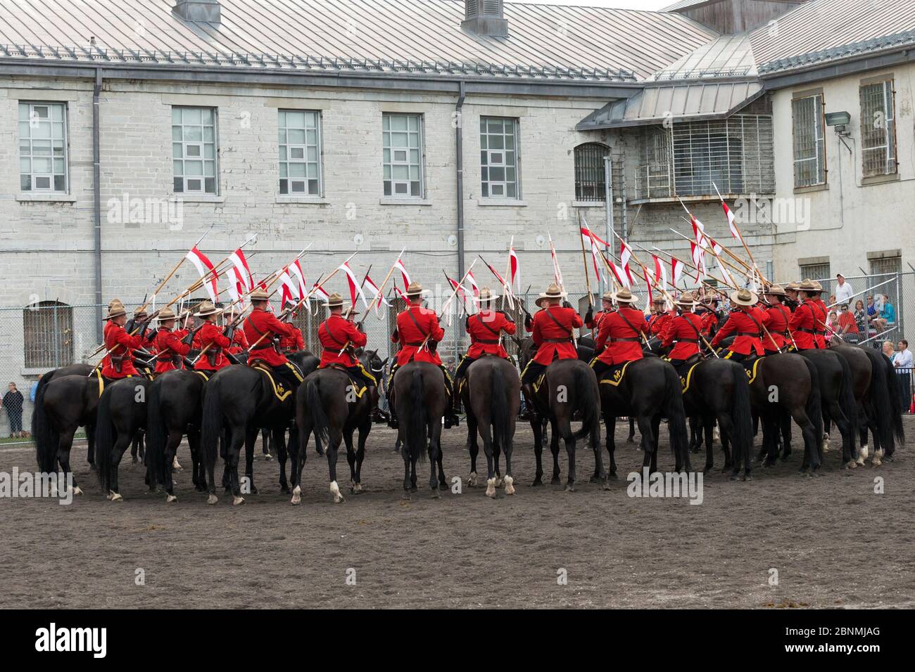 The Royal Canadian Mounted Police force parades, during the National ...