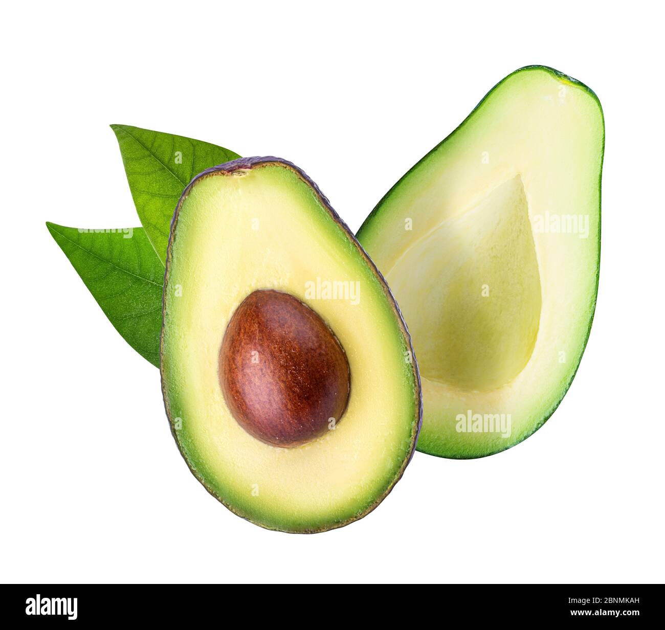 Fresh avocados isolated on white background Stock Photo - Alamy