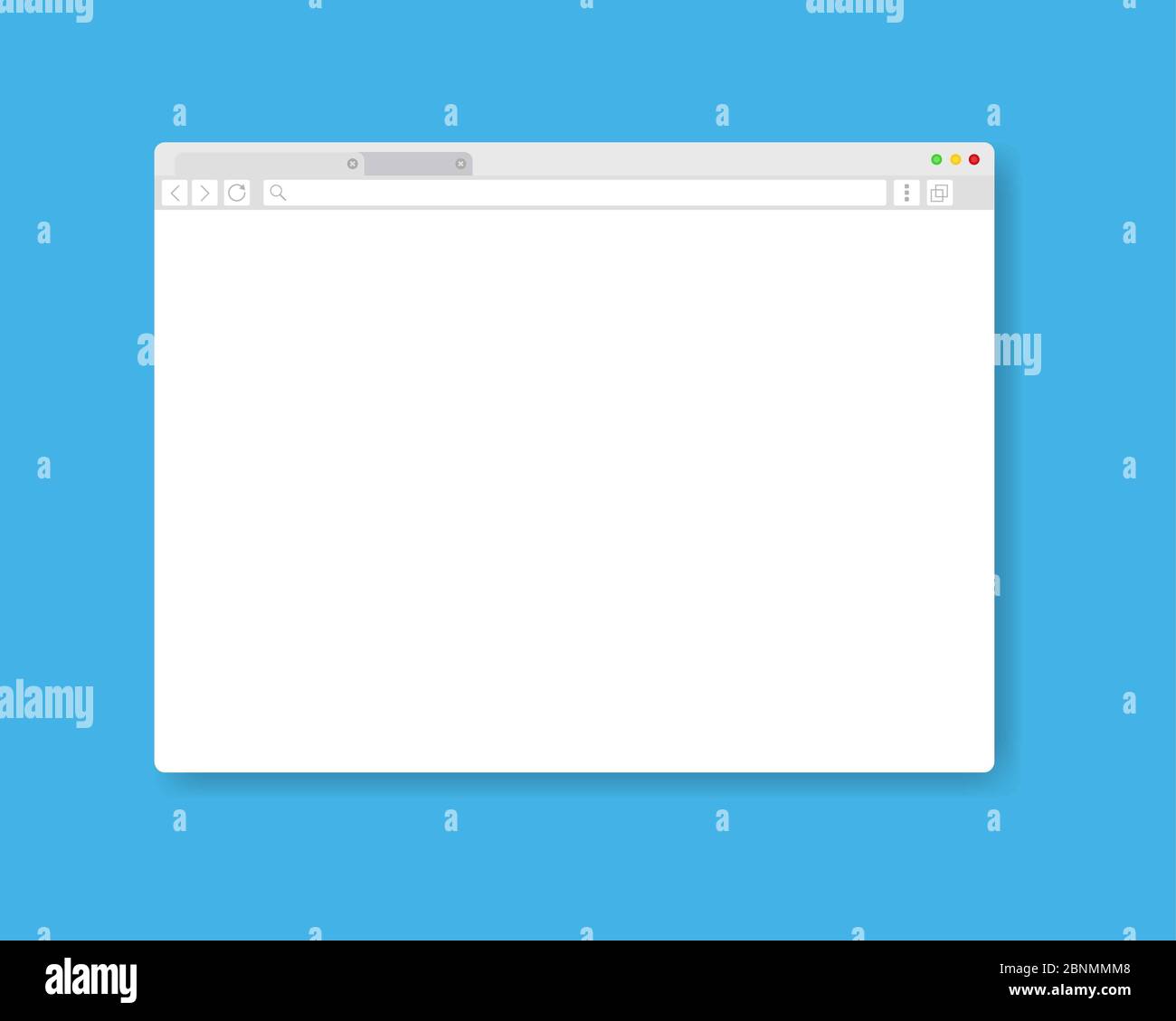 Simple browser window, flat vector illustration concept Stock Photo - Alamy