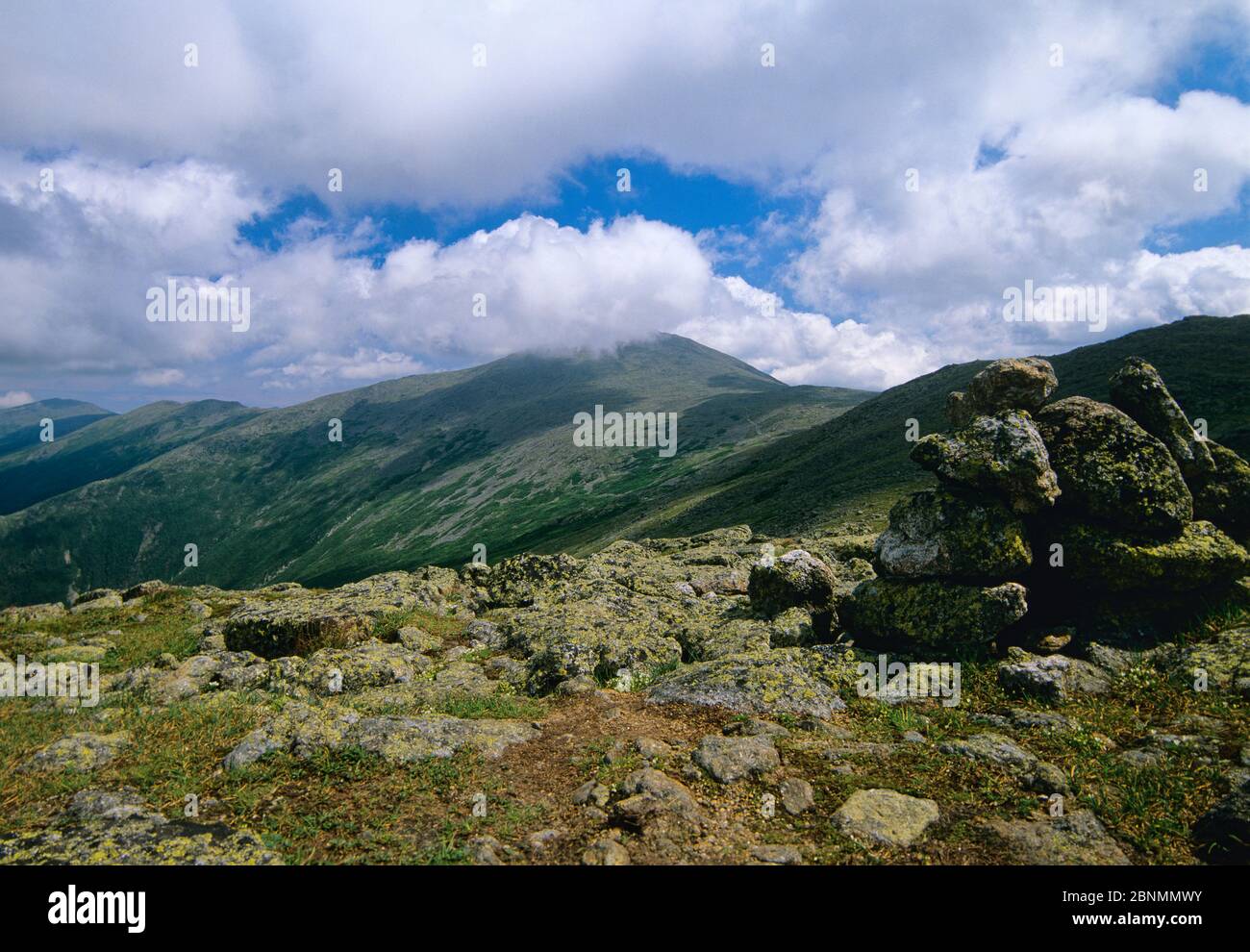Mount Washington from along the Appalachian Trail (Crawford Path) in ...