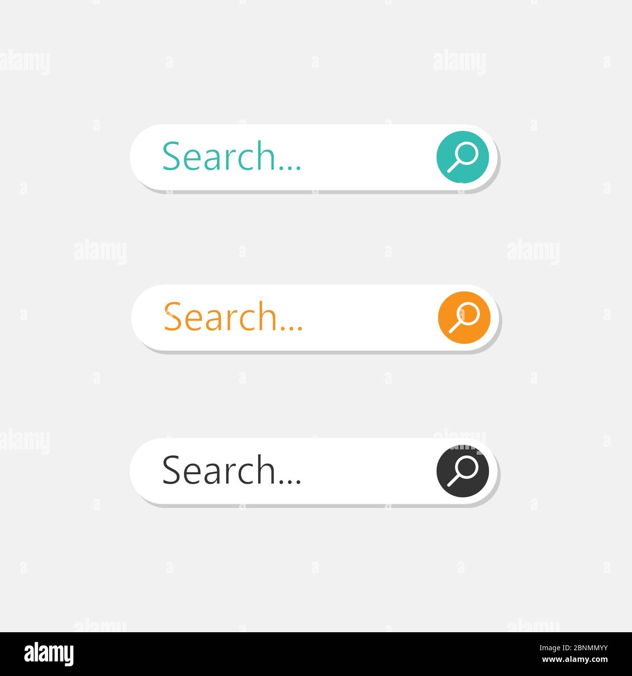 Set search bar vector hi-res stock photography and images - Alamy