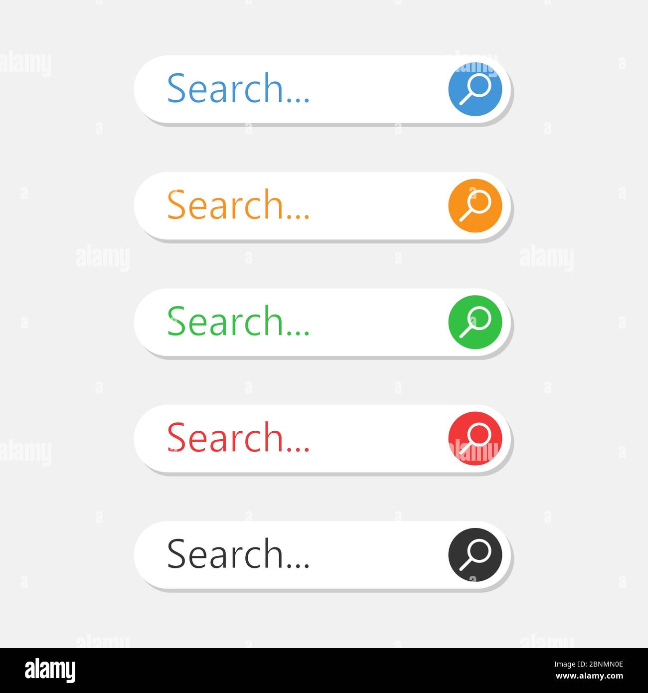 Search Bar vector icon set, vector Stock Photo - Alamy