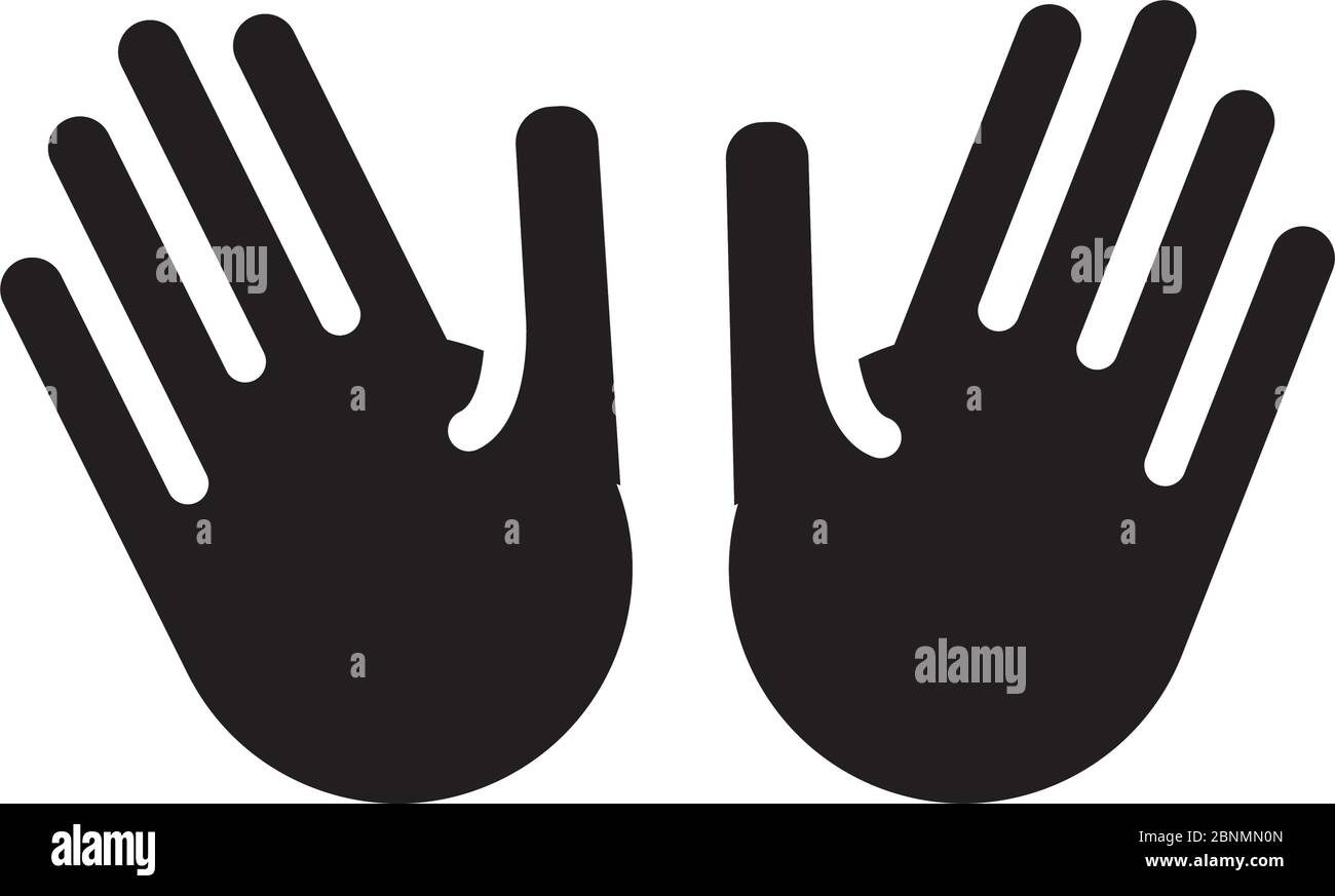 ten hands signal line style Stock Vector Image & Art - Alamy