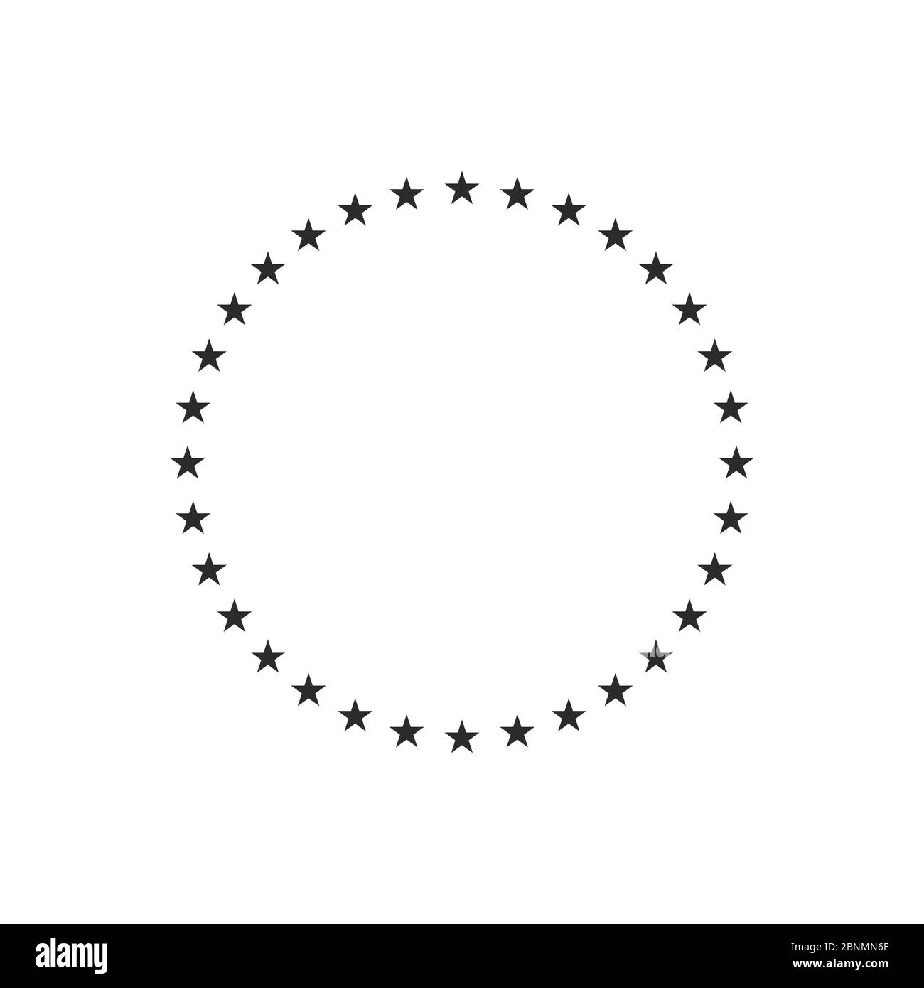 Star Within A Circle Logo Circle Star Symbol Stock Illustrations