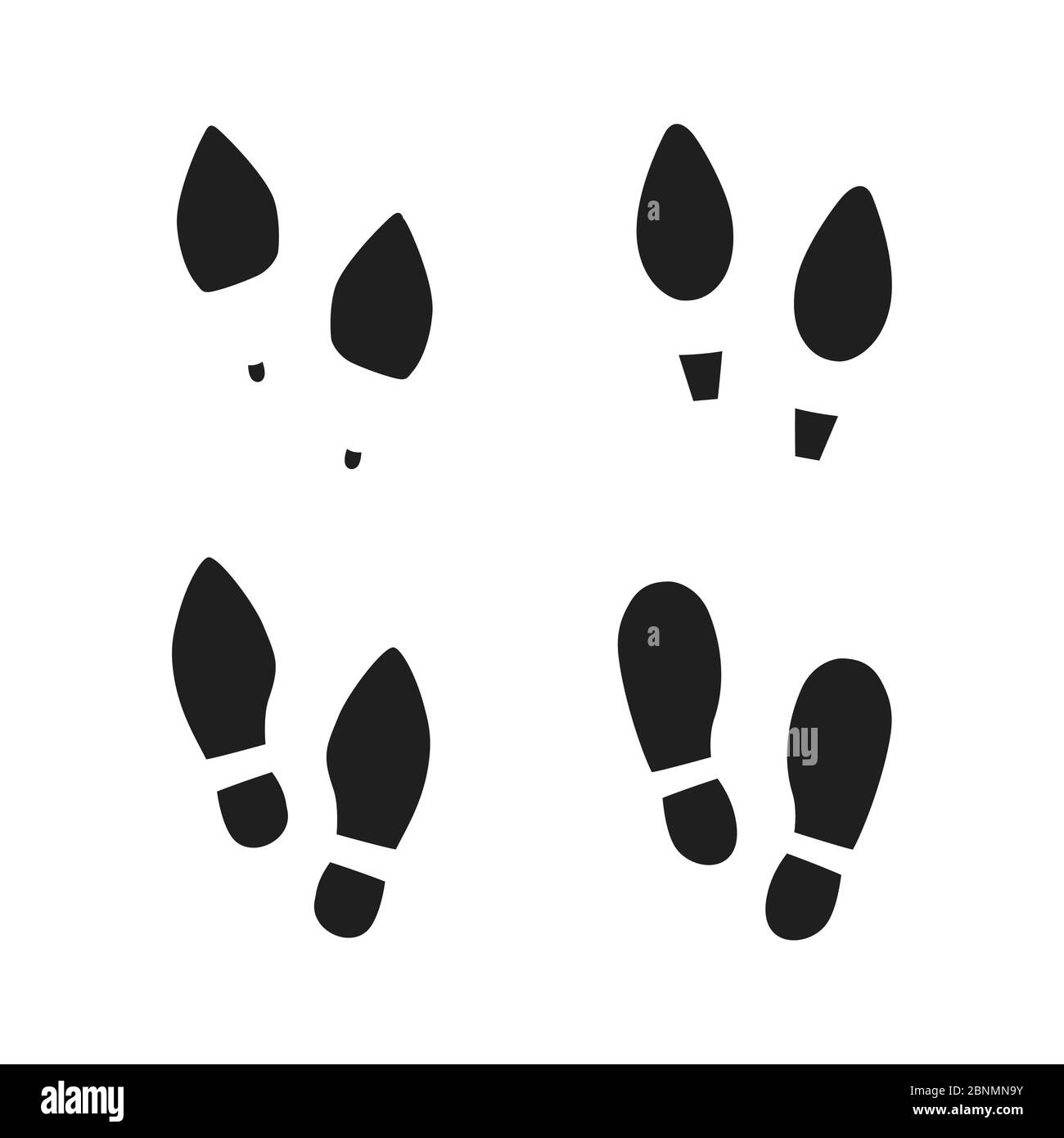 Footsteps icon template color editable. Shoes Footsteps symbol vector ...