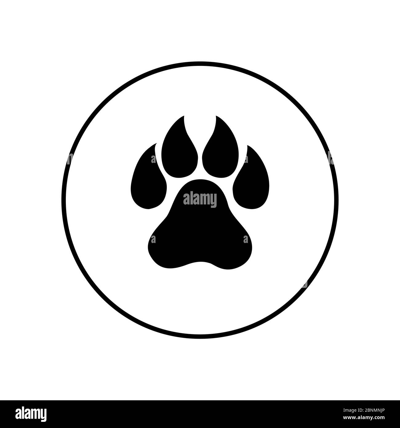 Paw prints animal love Cut Out Stock Images & Pictures - Alamy