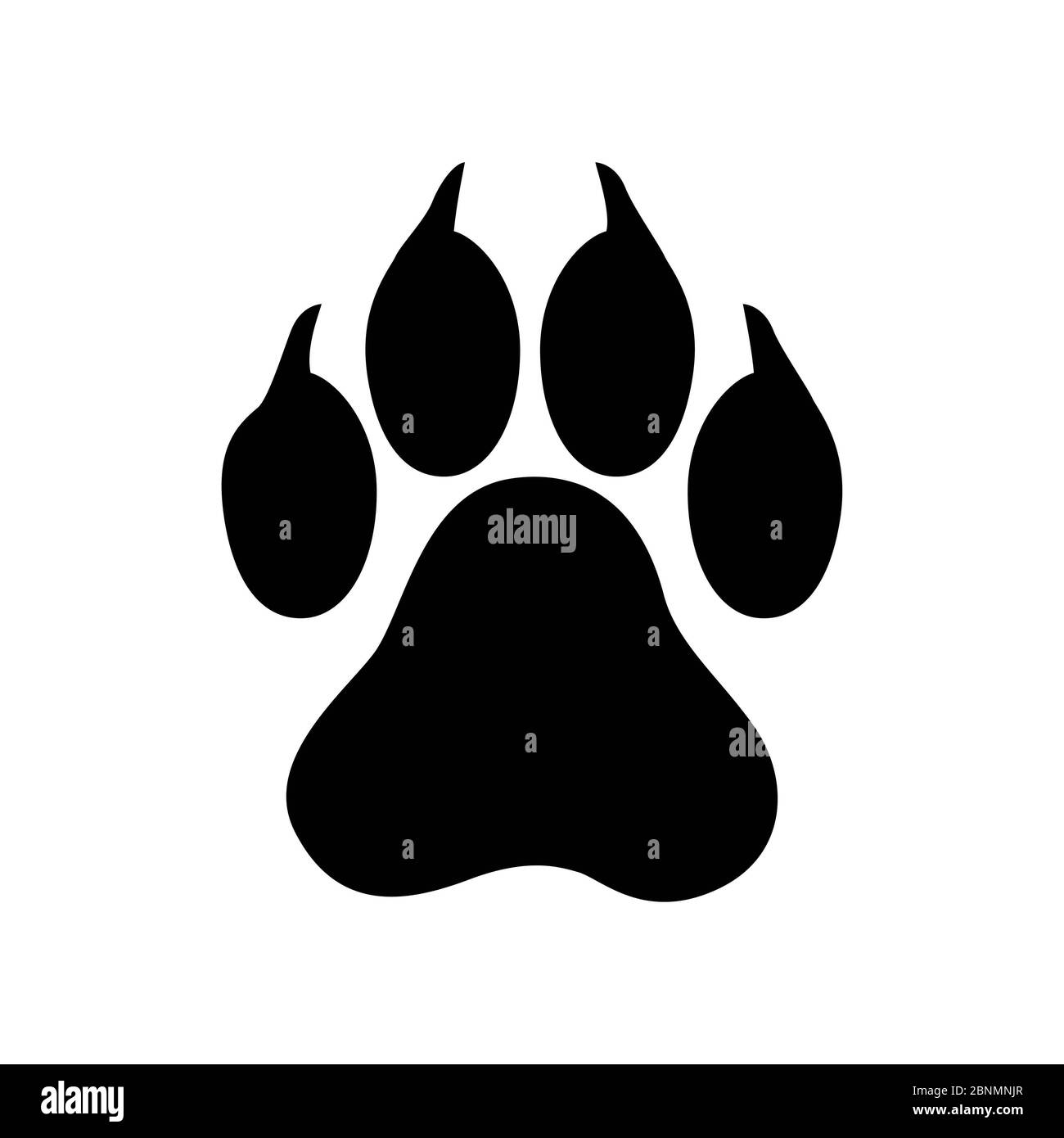 Dog paw vector hi-res stock photography and images - Alamy