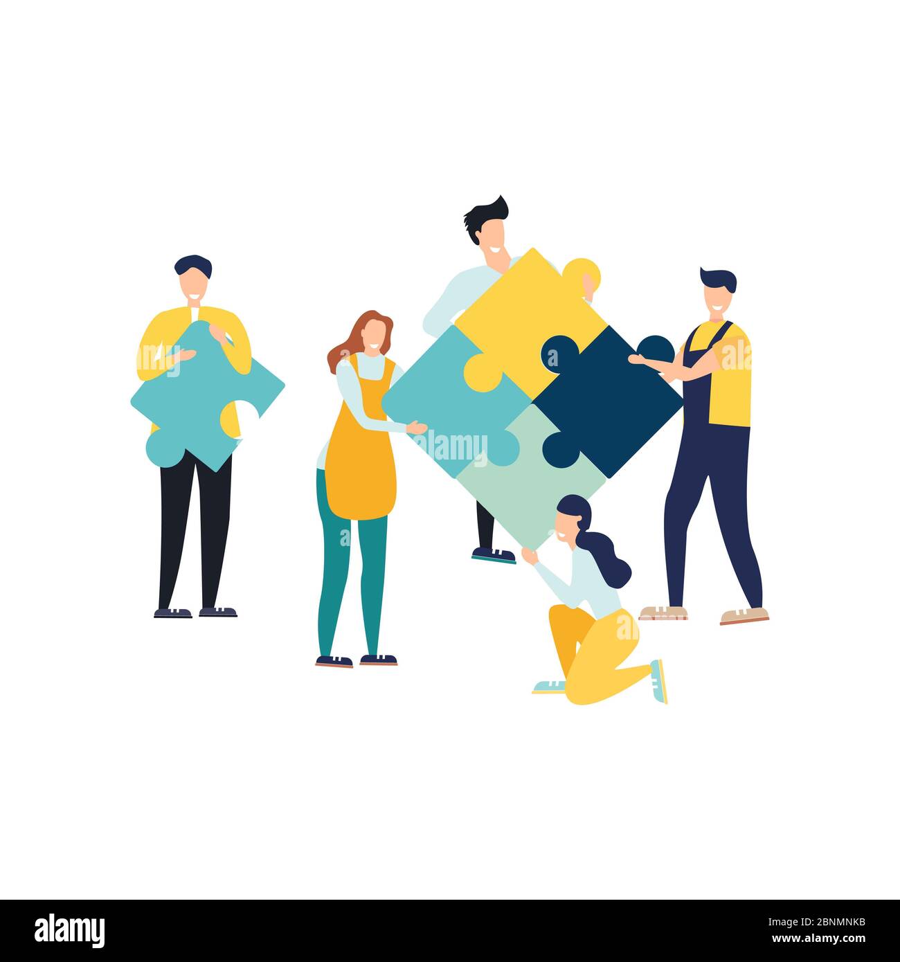 Team work cartoon hi-res stock photography and images - Alamy