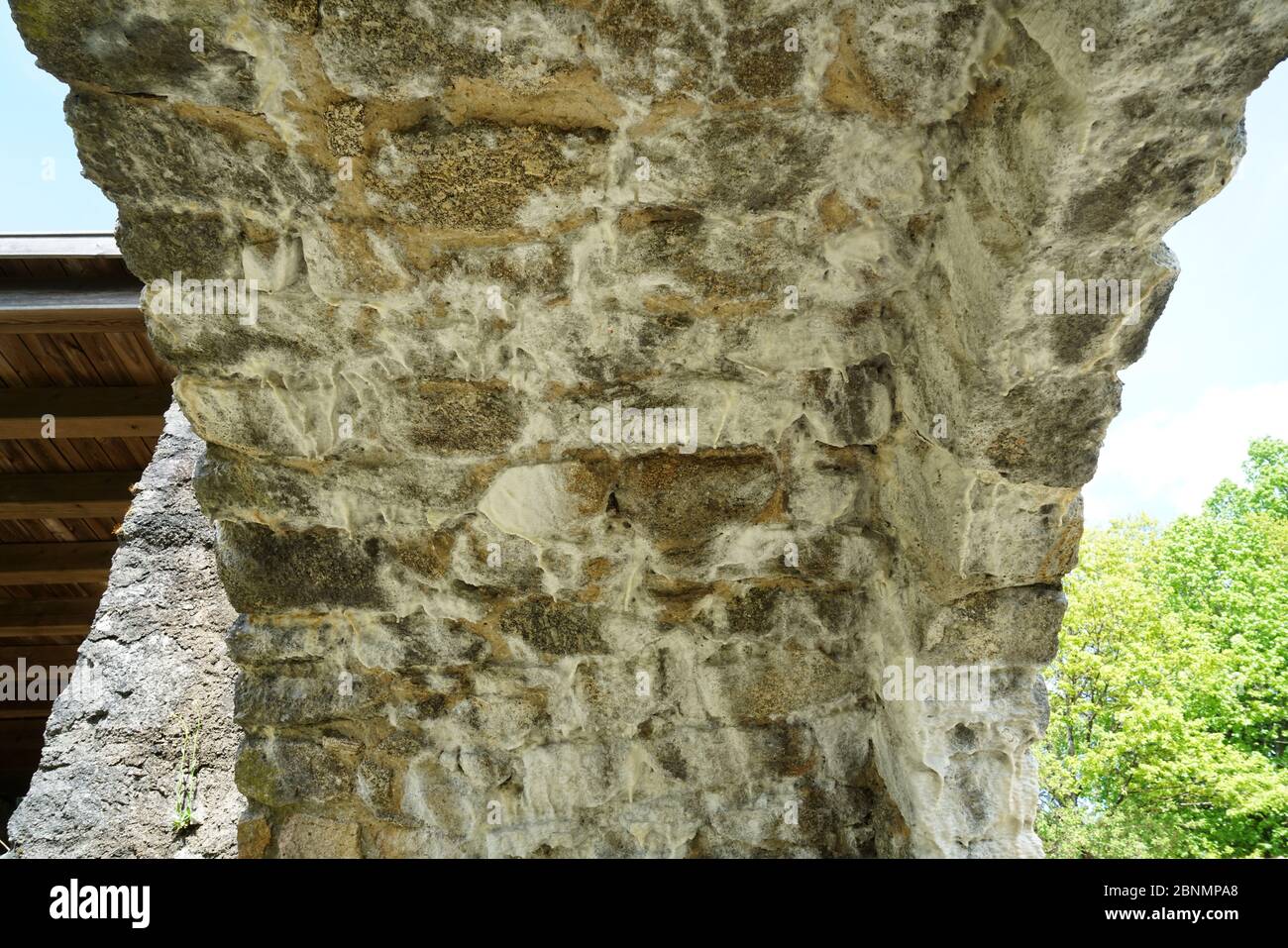 Gate made of natural stones is made to last Stock Photo - Alamy