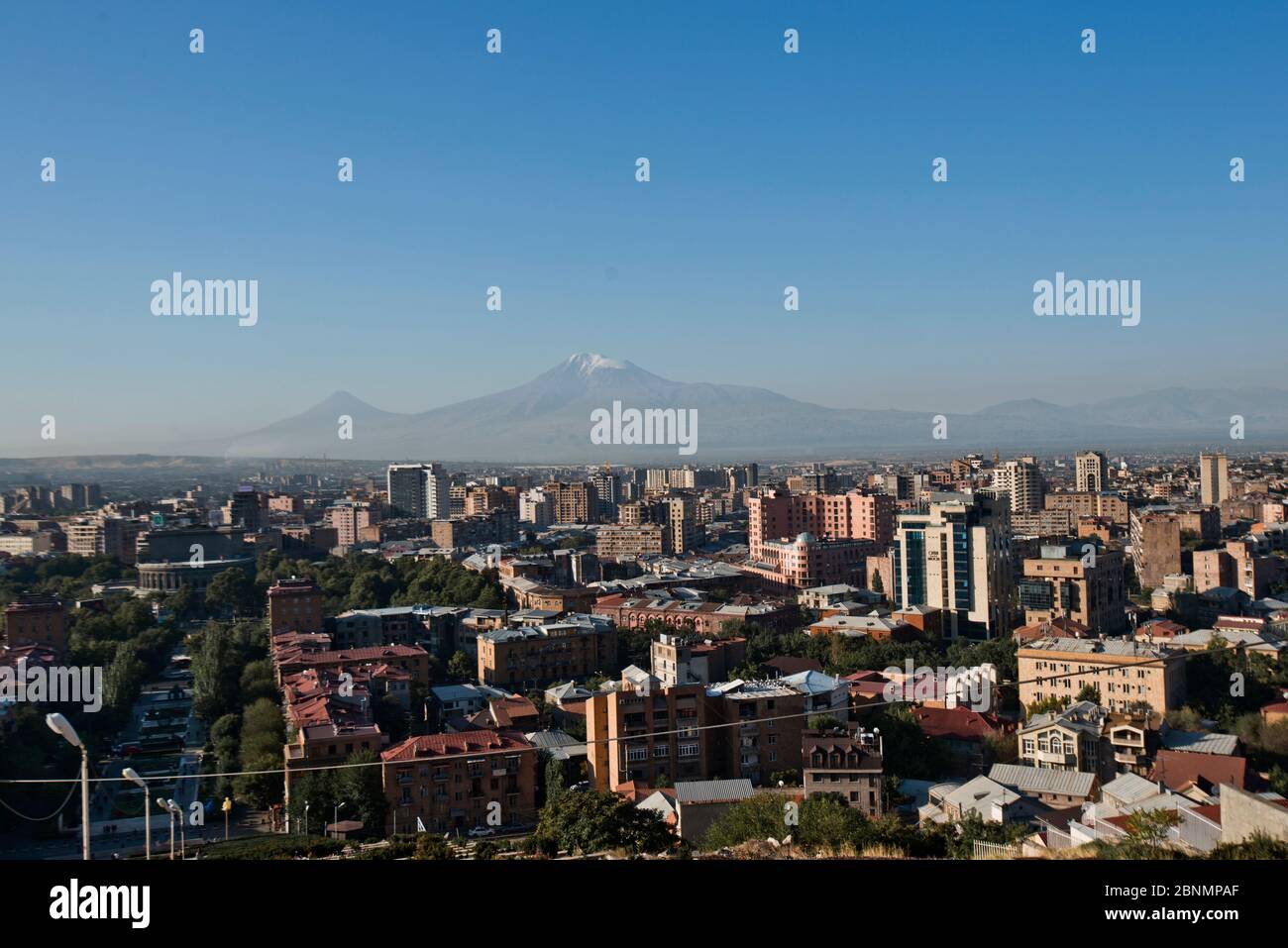Mount Ararat, view from Yerevan Cascade. Armenia Stock Photo - Alamy