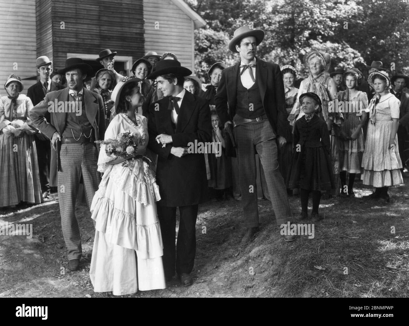 JOHN CARRADINE as Bob Ford NANCY KELLY as Zee TYRONE POWER as Jesse ...