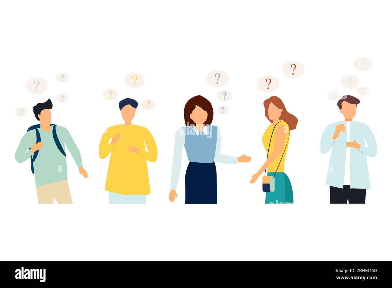 Person surrounded by people Cut Out Stock Images & Pictures - Alamy