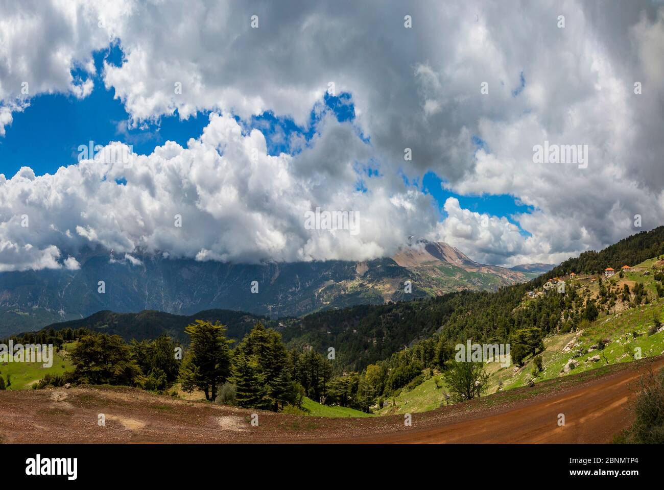 Spring view from Antalya mountains in Turkey Stock Photo - Alamy