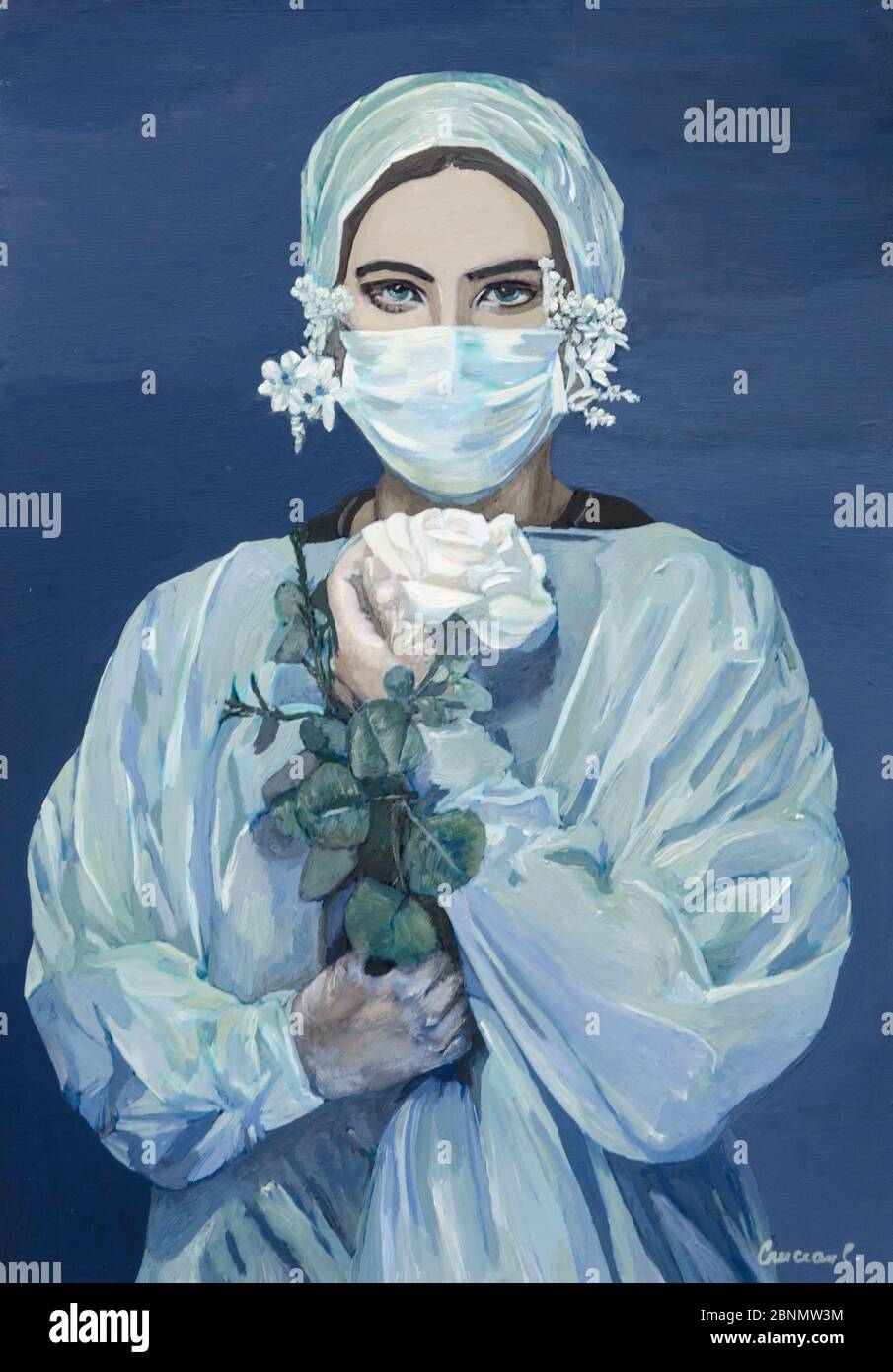 Beautiful woman drawing Stock Photo - Alamy