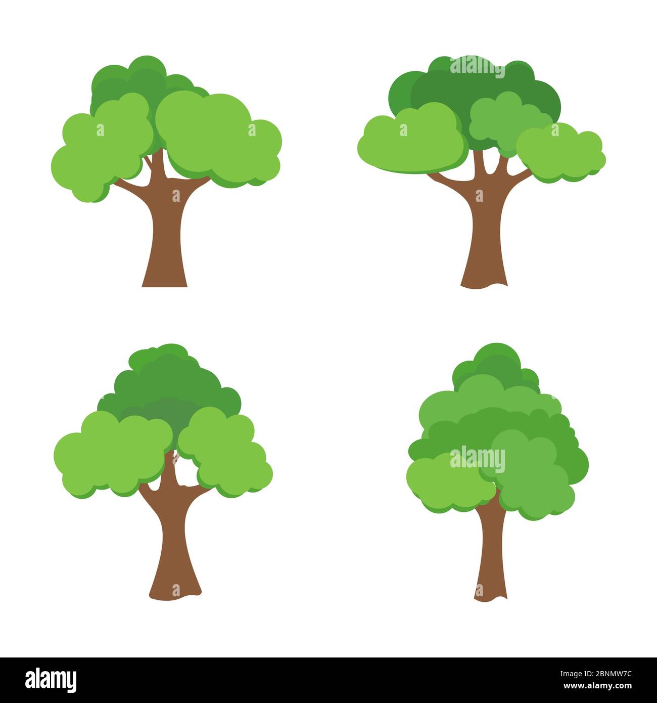 How To Draw Trees And Oak Trees With Simple Steps Tutorial How To