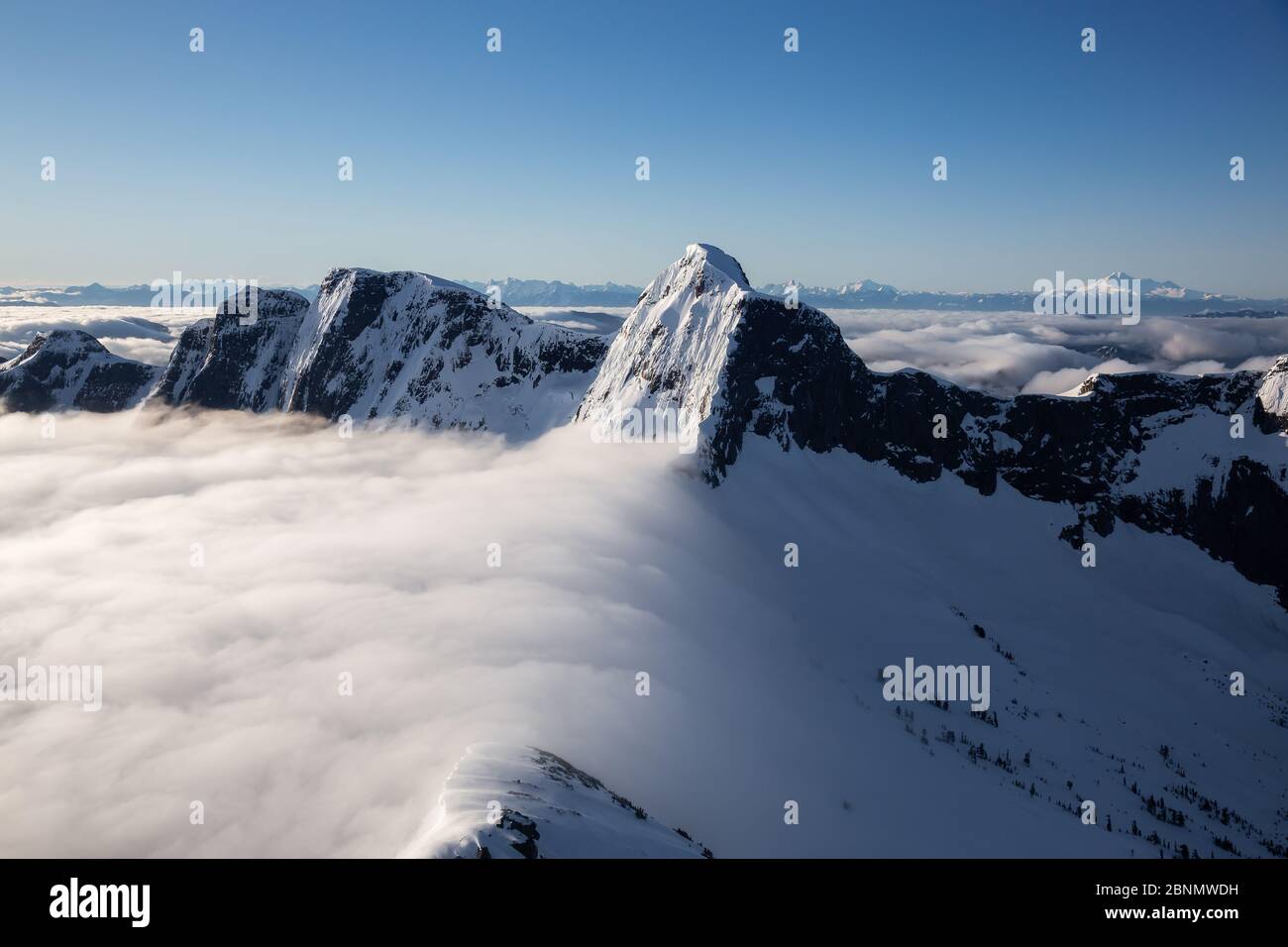 Aerial View of Remote Canadian Mountain Landscape Stock Photo - Alamy