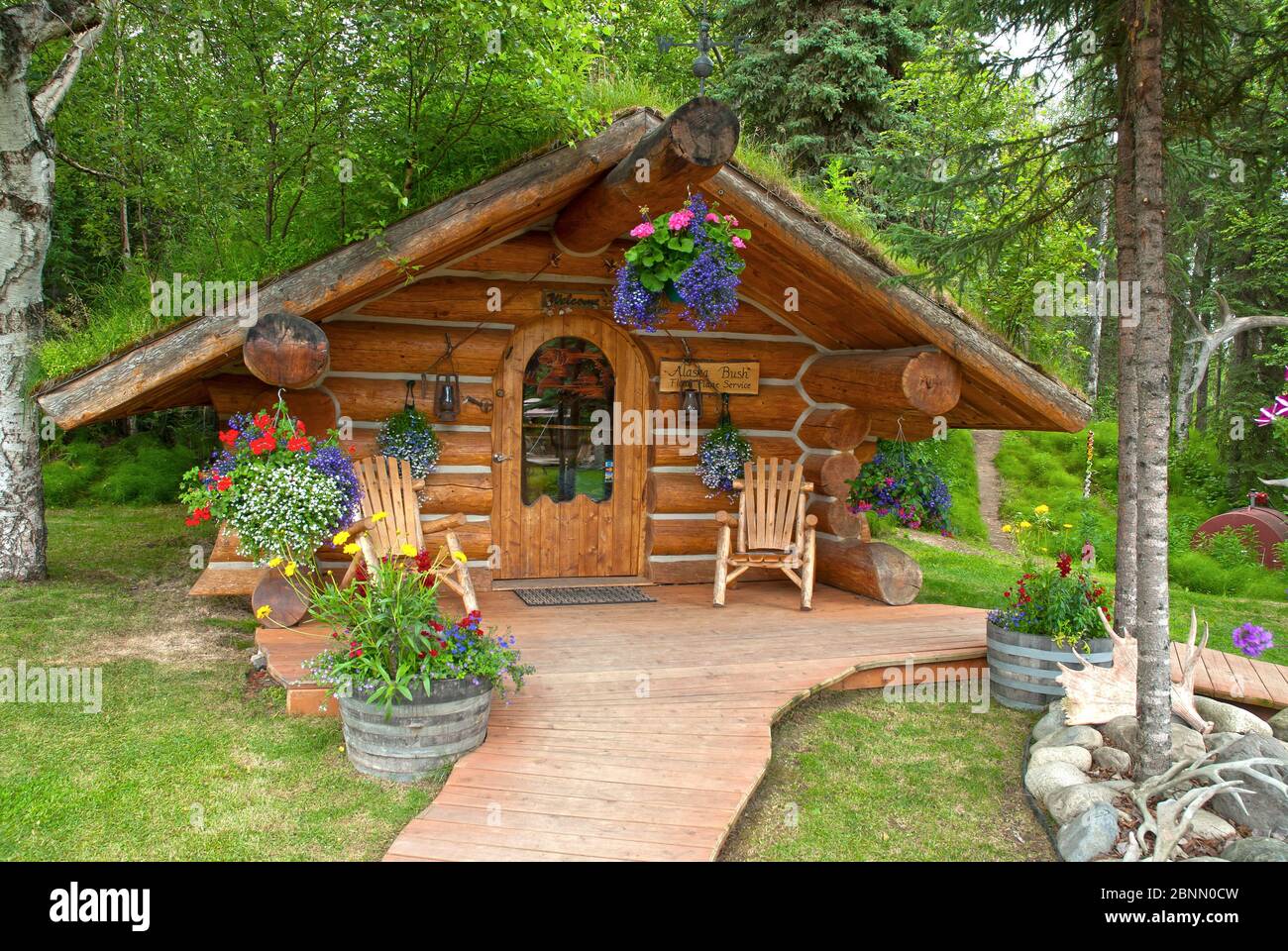 Luxury log cabins hi-res stock photography and images - Alamy