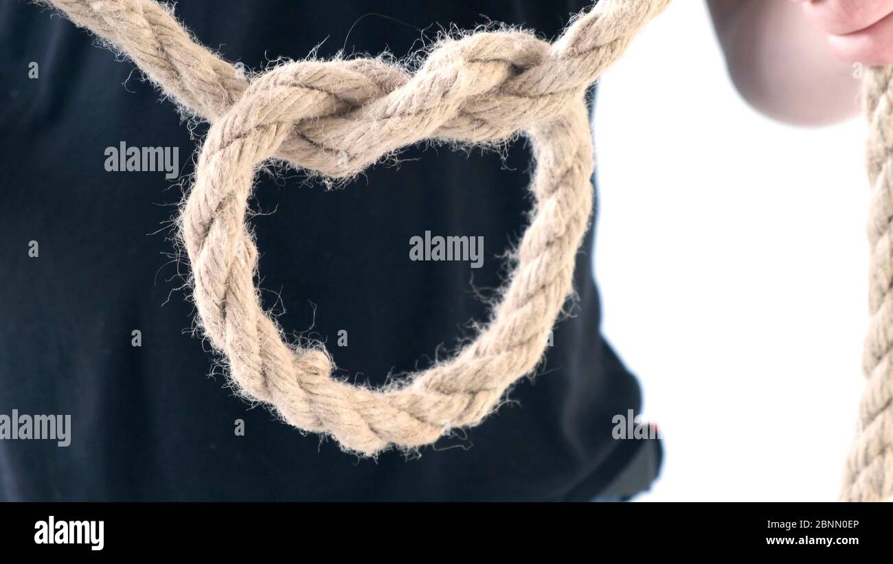 Tied Up Rope Person High Resolution Stock Photography and Images - Alamy