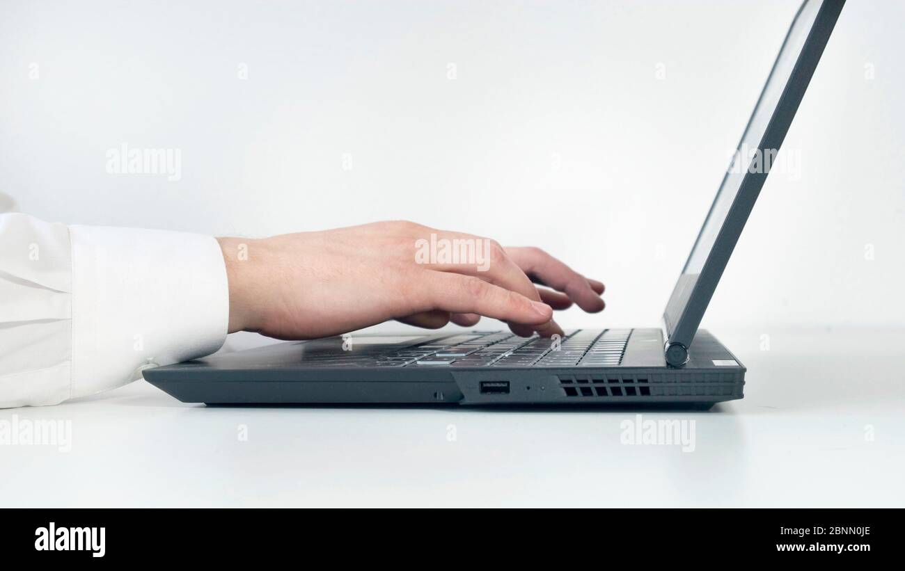 Typing in keyboard hi-res stock photography and images - Alamy