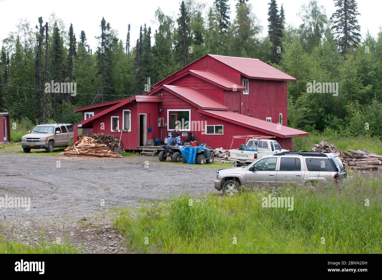 House in rural Alaska Stock Photo - Alamy