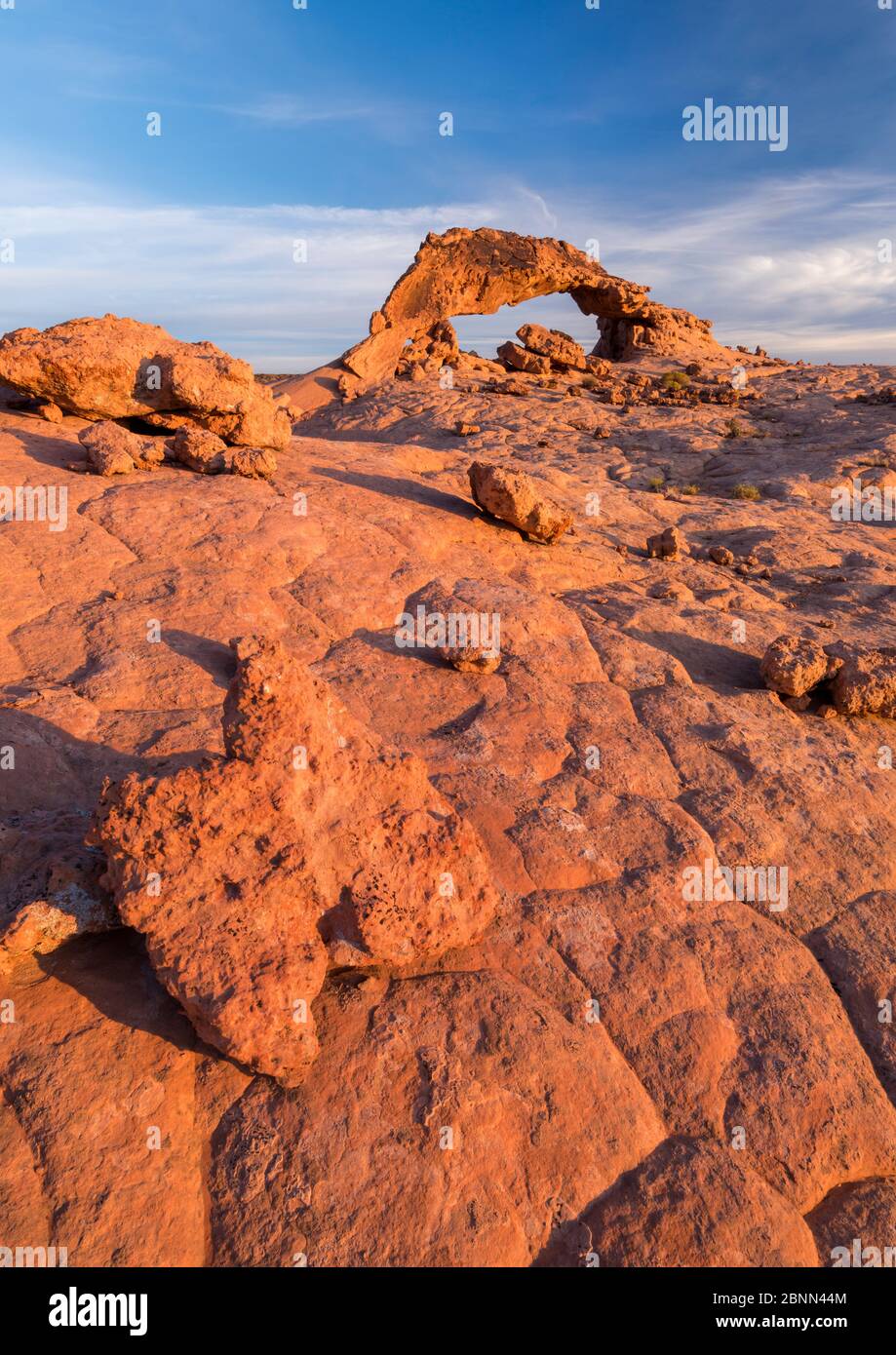 Sunset Arch at dawn. Grand Staircase-Escalante National Monument, USA ...