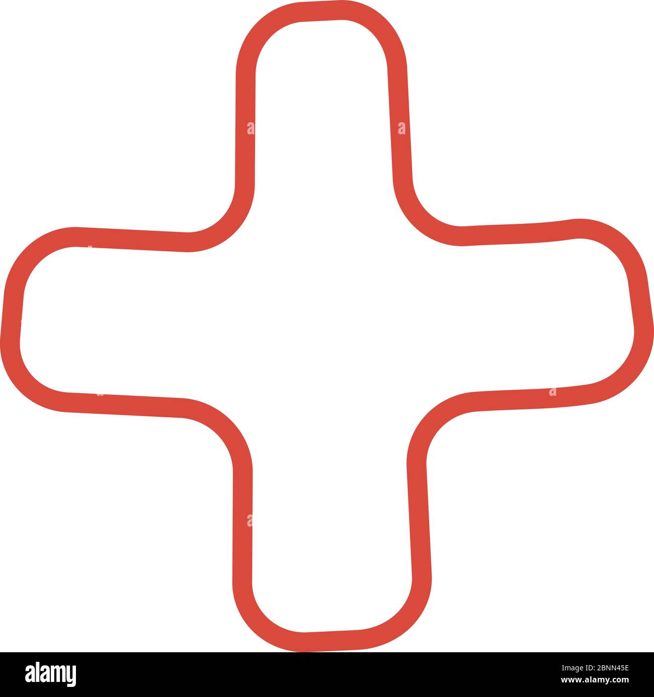 Linear Plus or cross symbol. hand drawn plus cross sign with memphis ...