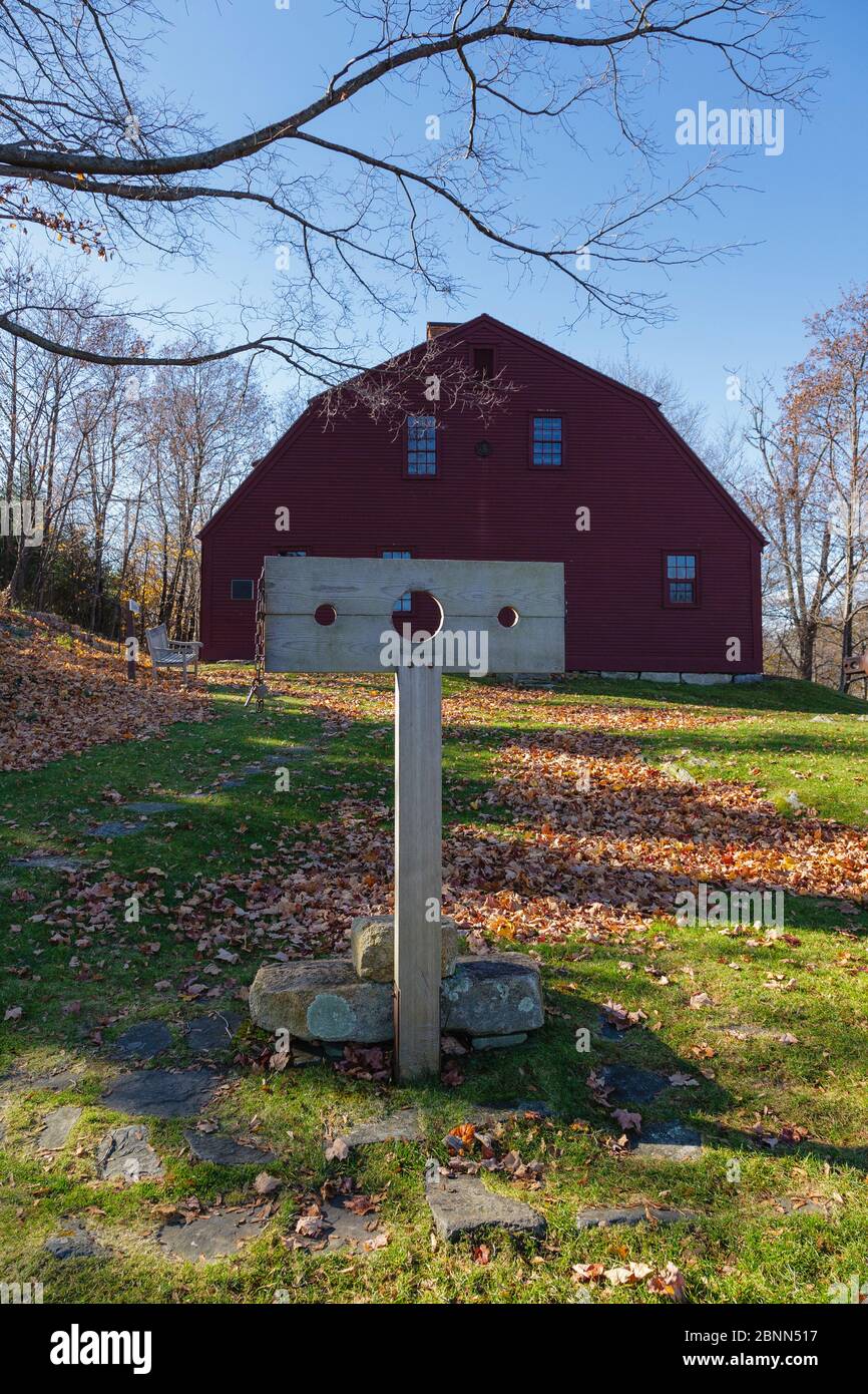The Old York Gaol in York Village in York, Maine during the autumn ...