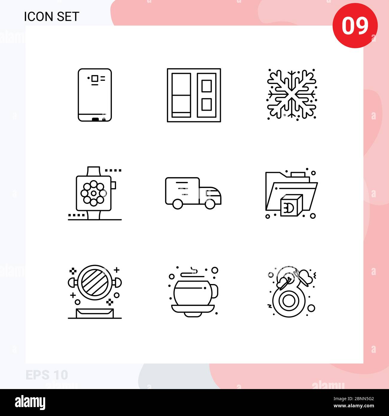 Lorry mirror Stock Vector Images - Alamy