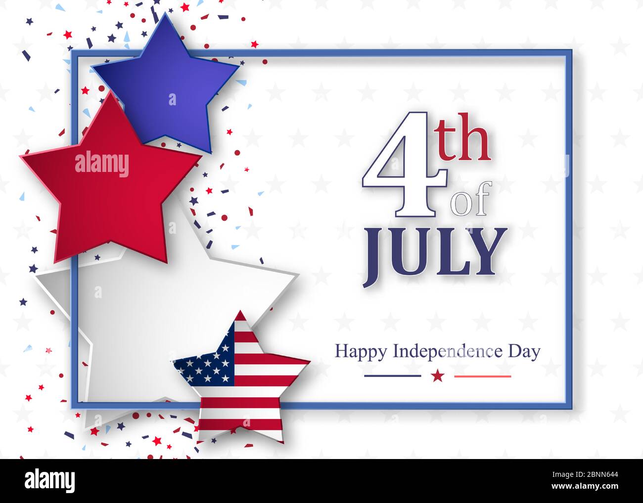 Retro illustration independence Cut Out Stock Images & Pictures - Alamy