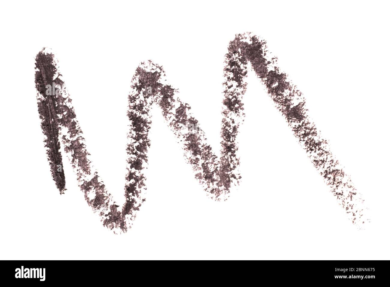 Eye pencil texture. Eyeliner or eyebrow swatch stroke isolated on white ...