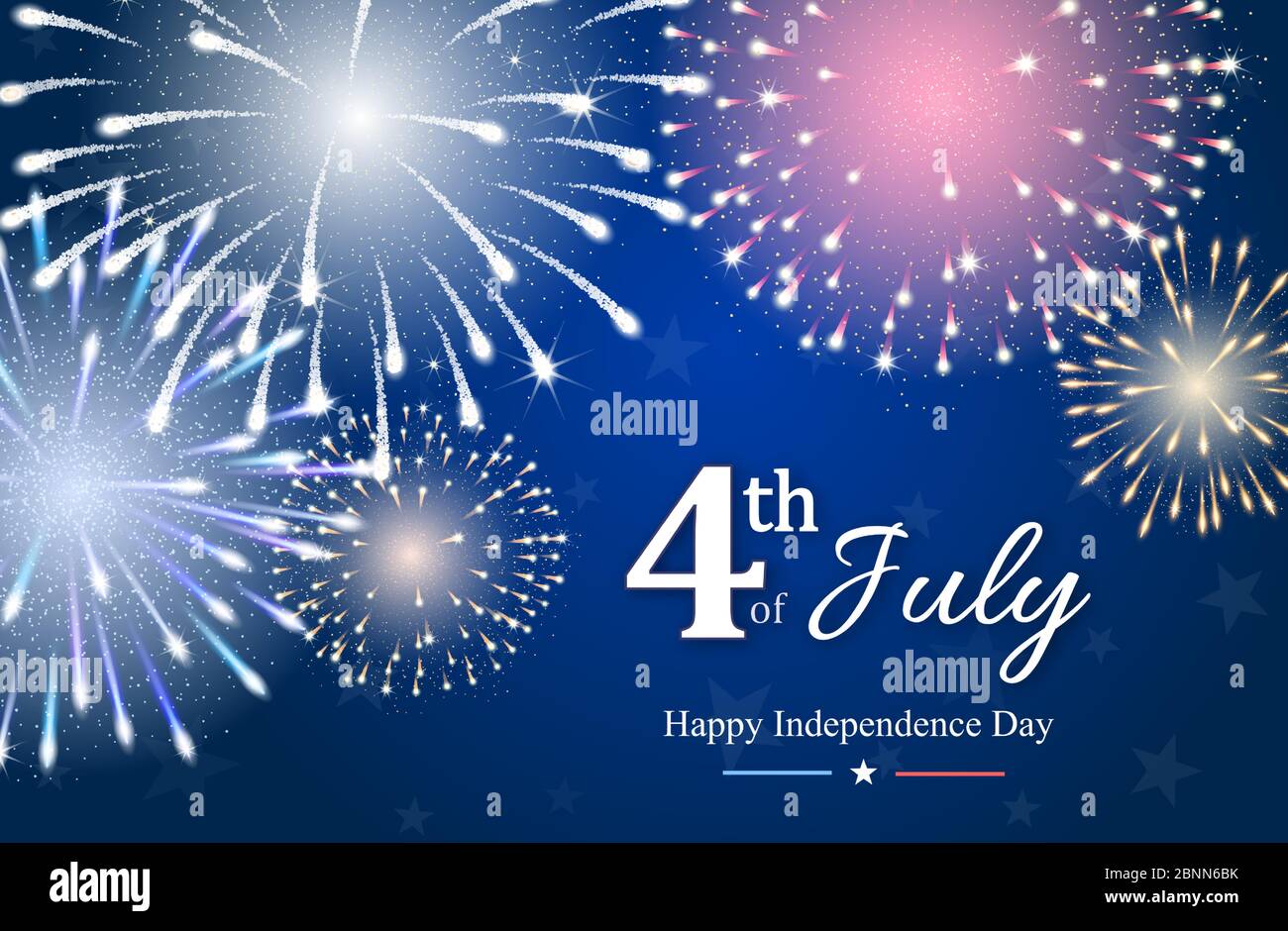 Happy Independence Day greeting card. Vector illustration Stock Vector ...