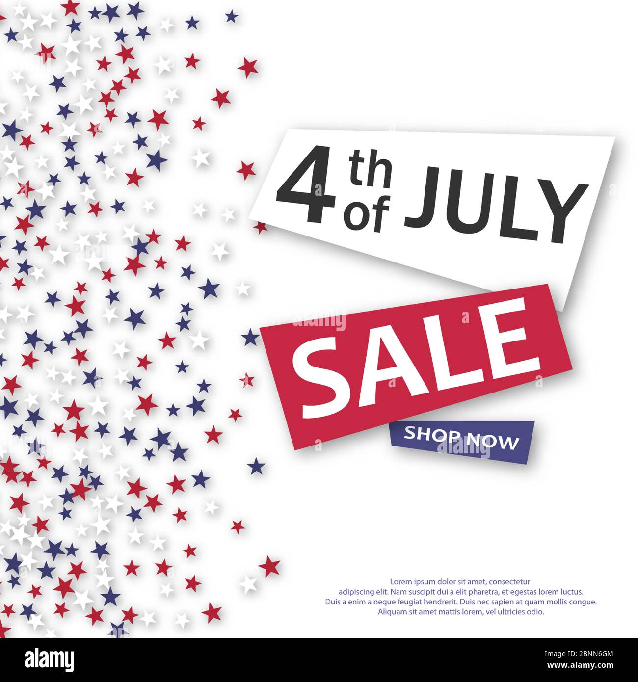 4th of July Sale banner. Vector illustration Stock Vector Image & Art ...