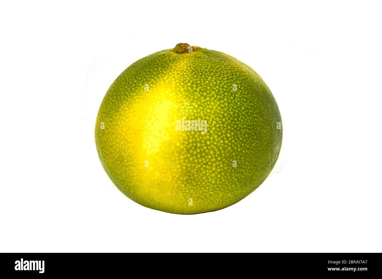 Green yellow mandarin isolated on white background Stock Photo - Alamy