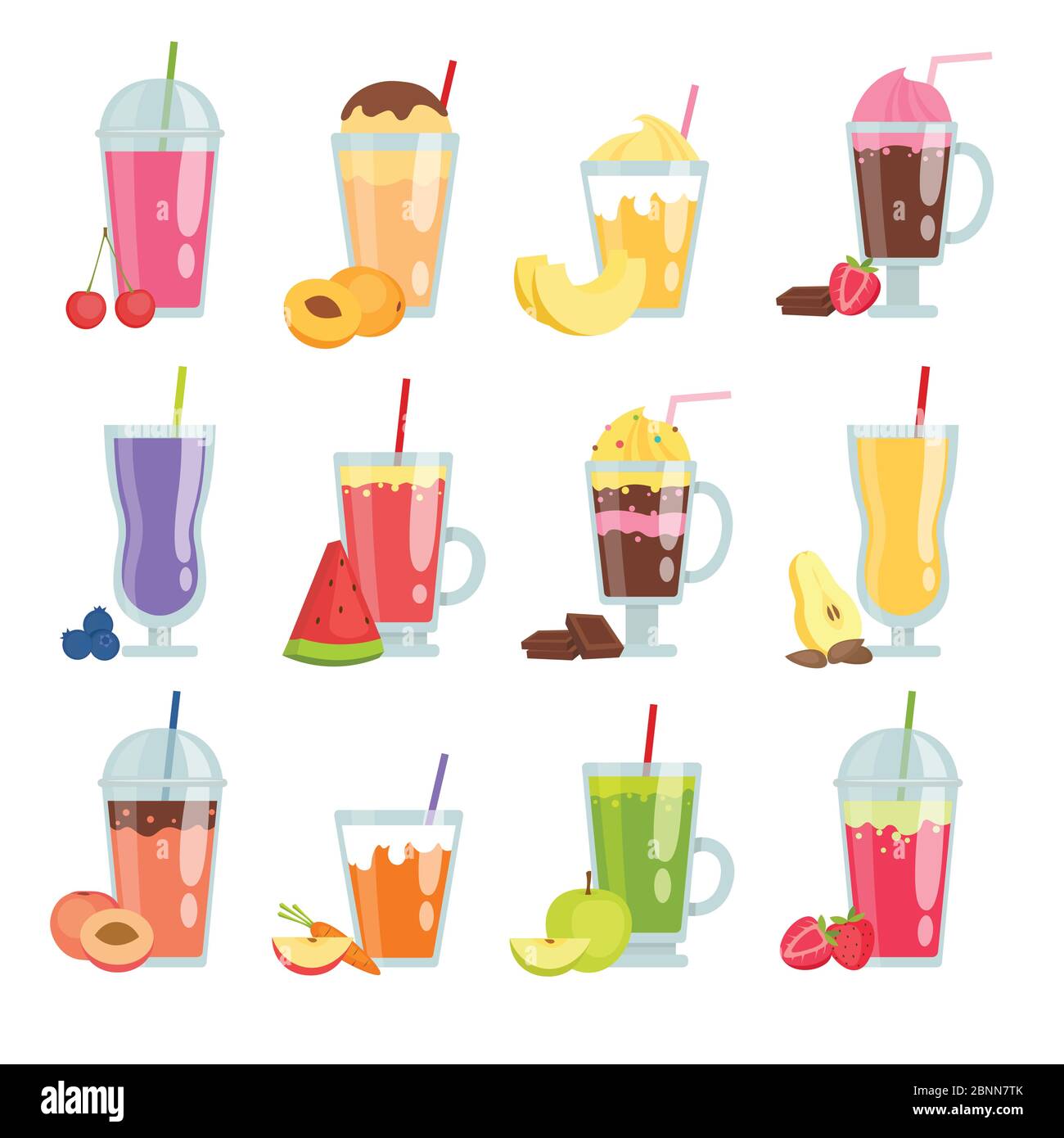 Summer fruit drinks fresh Stock Vector Images - Alamy