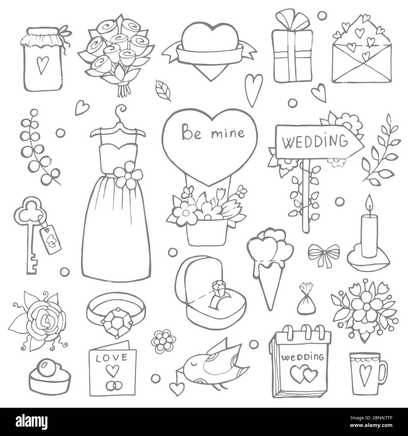 Wedding design calendar icon Stock Vector Images - Alamy