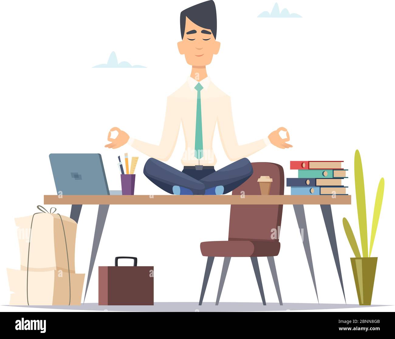 Professional relaxation Stock Vector Images - Alamy