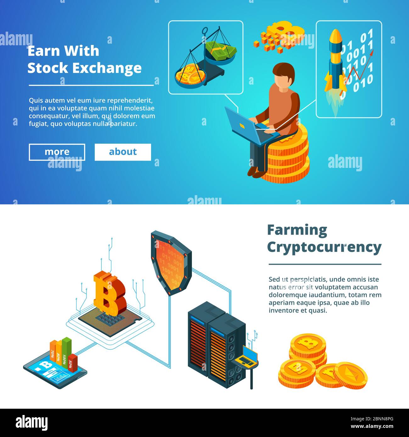 Cryptocurrency business startup technology Stock Vector Images - Alamy