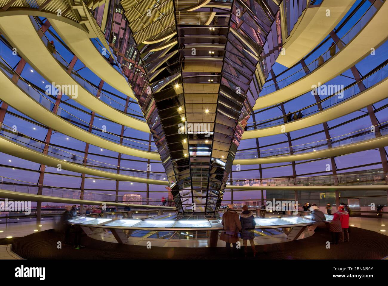 Reichstag building, dome, inside, visitor, Bundestag, government ...