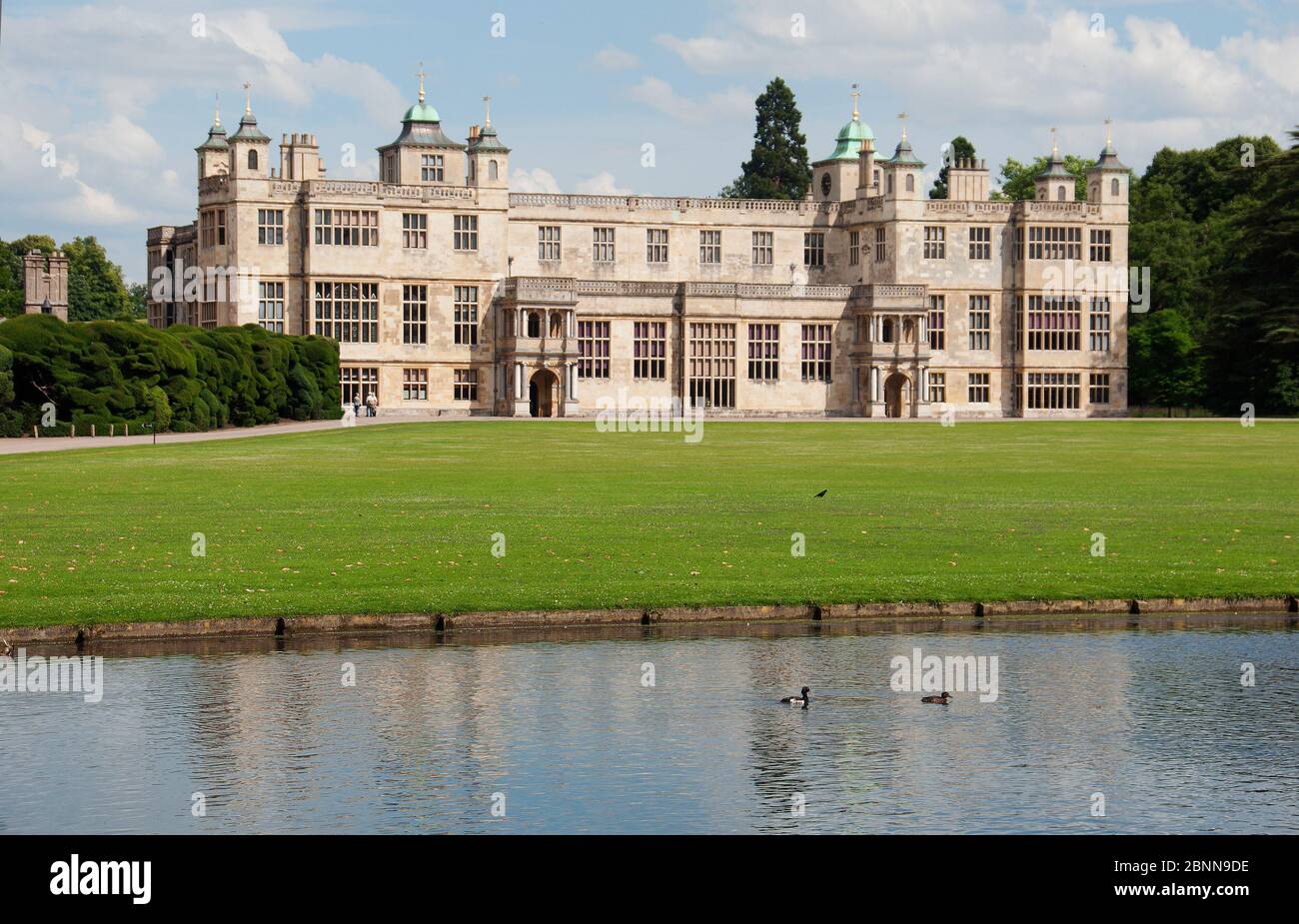 Part of house demolished to create expansive lawn hi-res stock ...