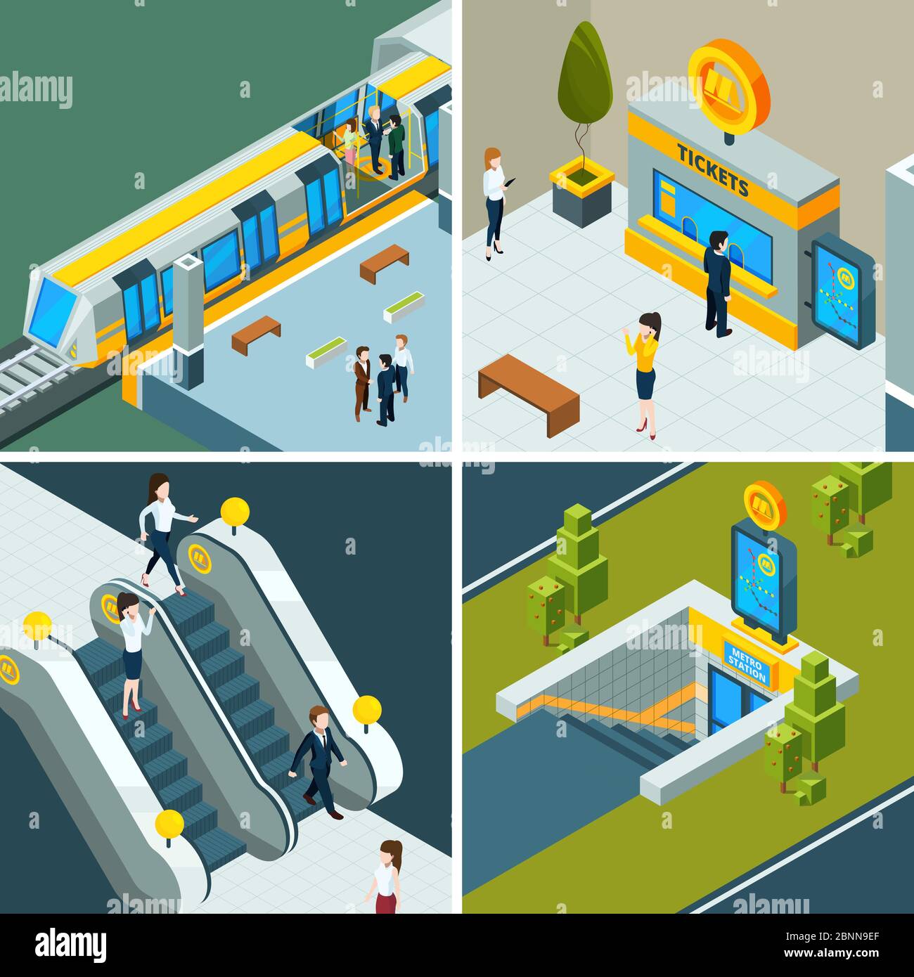 People wait public transport Stock Vector Images - Alamy