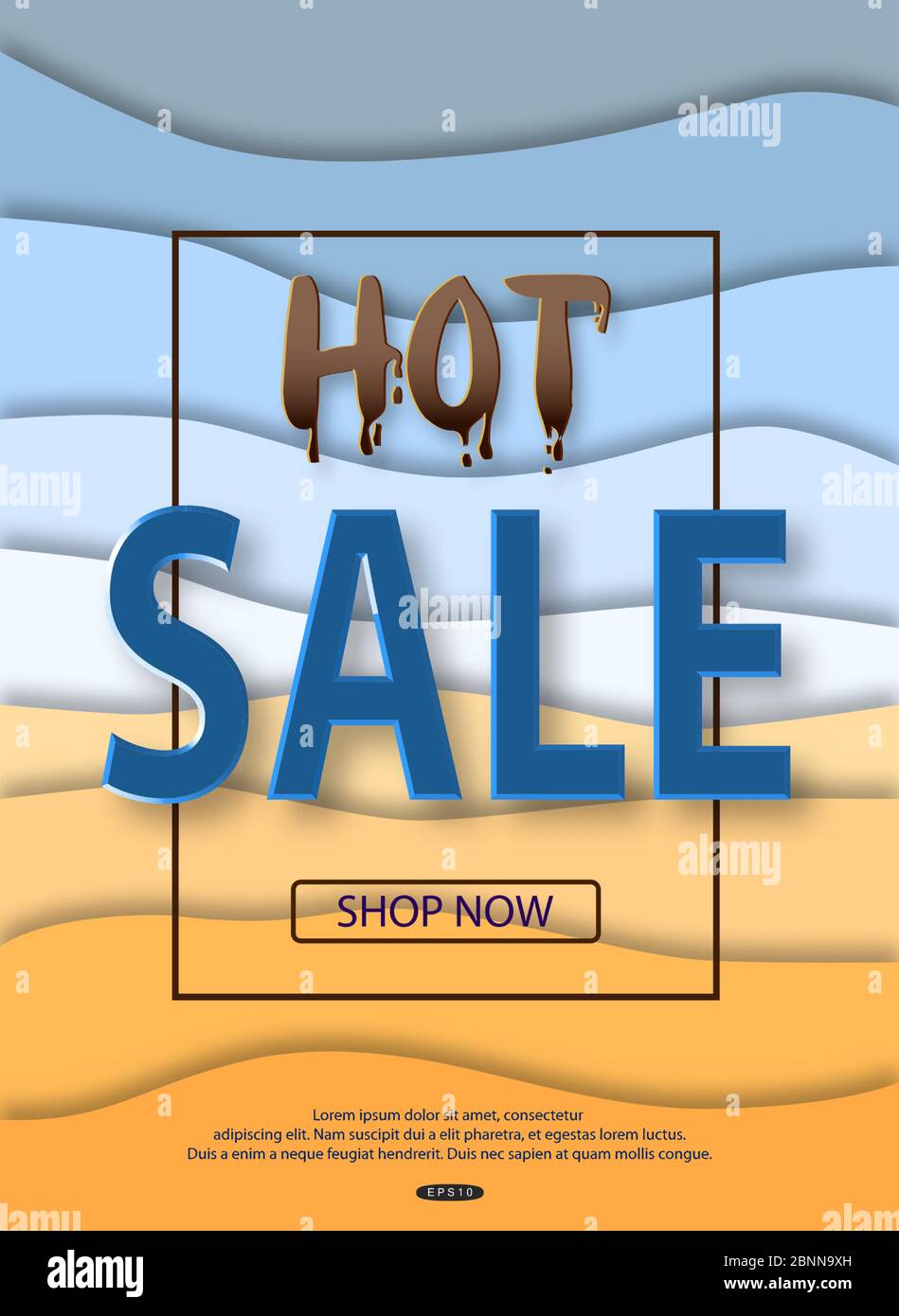 Summer time Sale banner. Vector illustration Stock Vector Image & Art ...