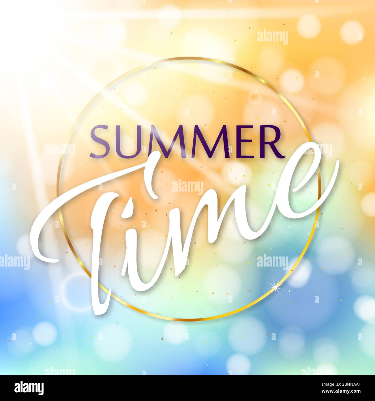 Summer time vector text effect hi-res stock photography and images - Alamy