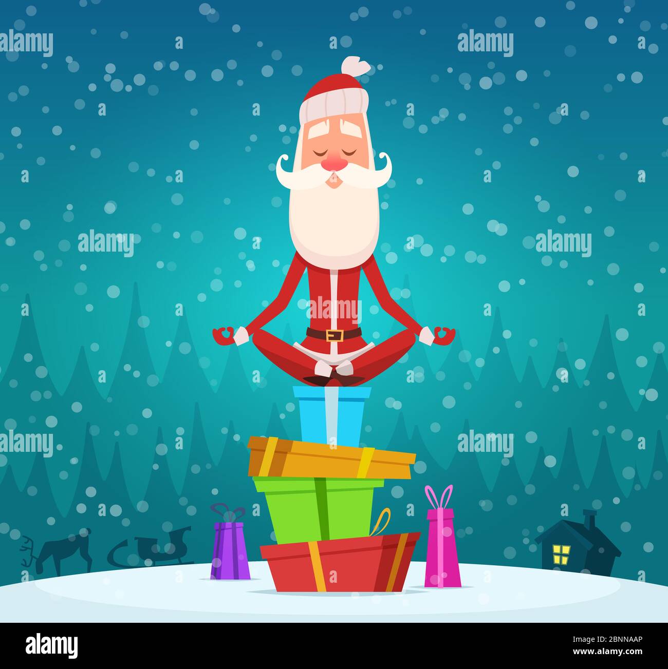 Winter zen Stock Vector Images - Alamy