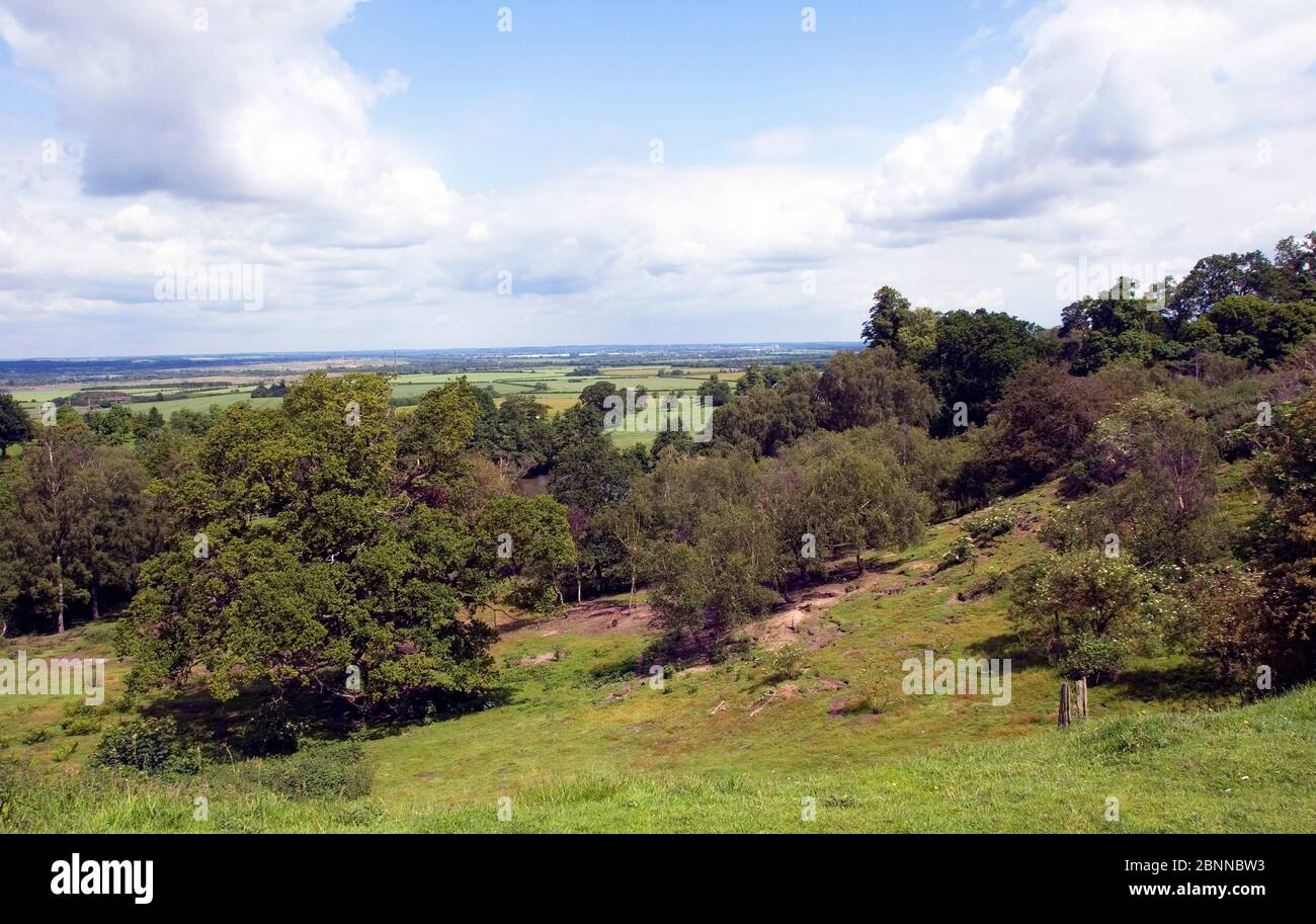 The view over Ampthill Park from the Green Sand Ridge Stock Photo - Alamy