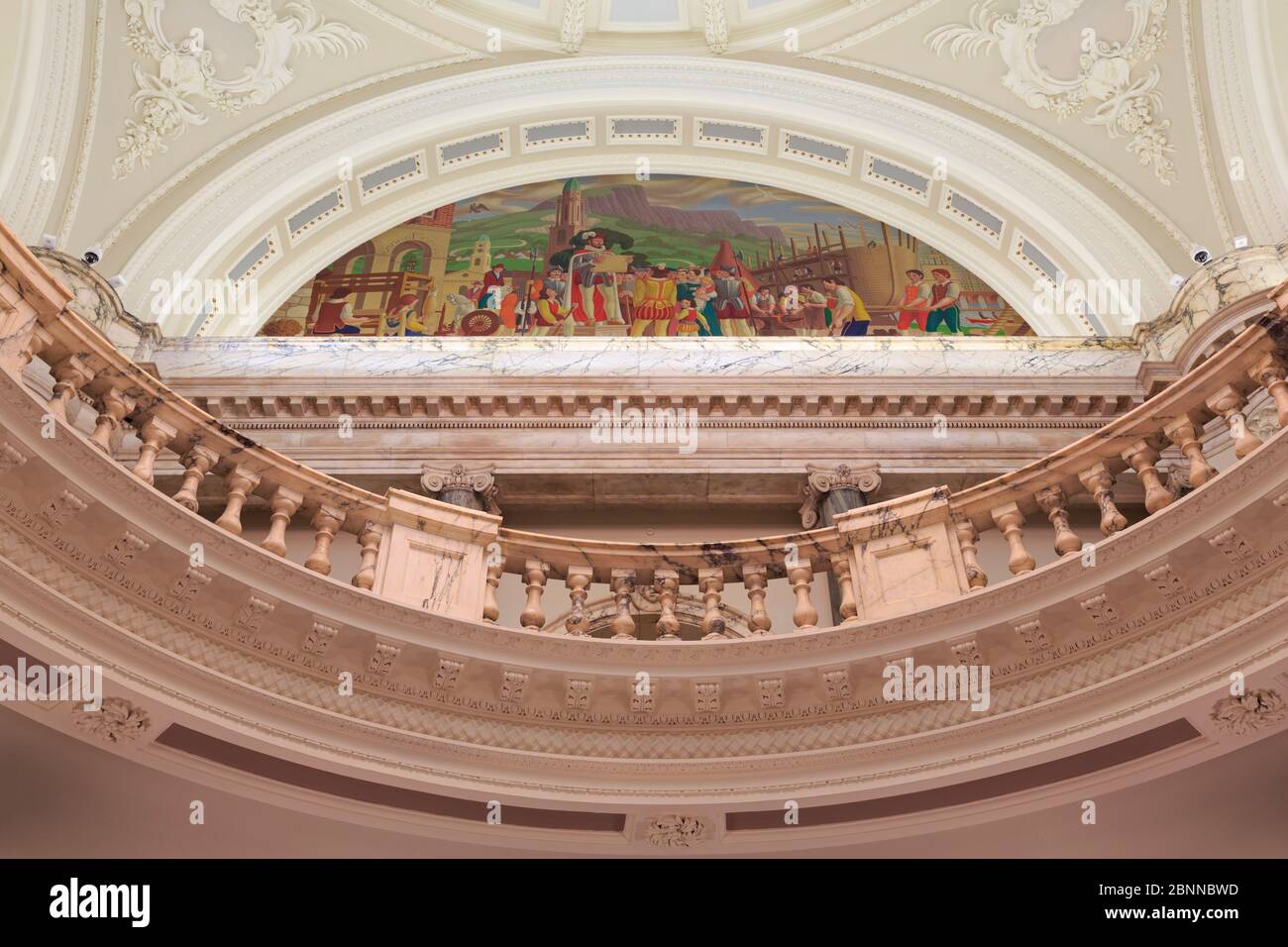 Rotunda in Belfast City Hall, Northern Ireland, United Kingdom Stock ...