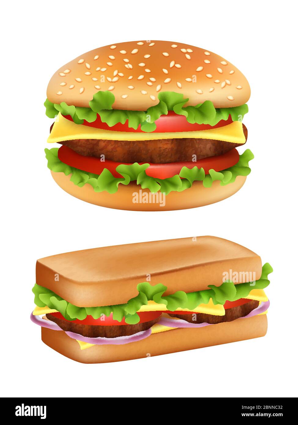 Cheese onion bread isolated Stock Vector Images - Alamy