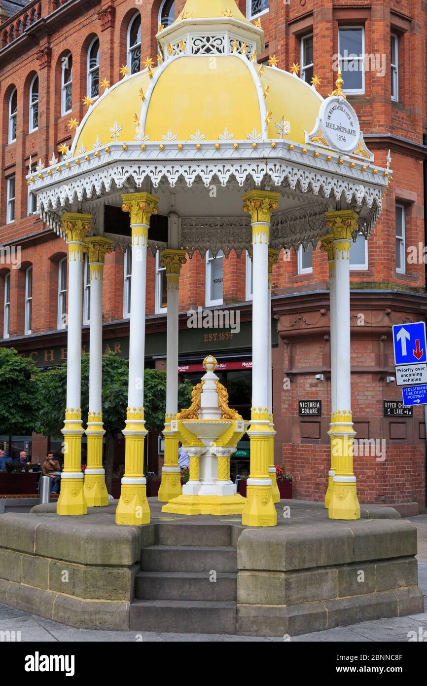 Jaffe Memorial Fountain in Victoria Square, Belfast, Northern Ireland ...